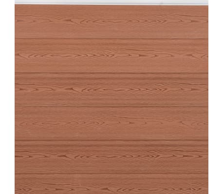 vidaXL Ensemble de panneaux de clôture marron 180x186 cm WPC | vidaXL.fr