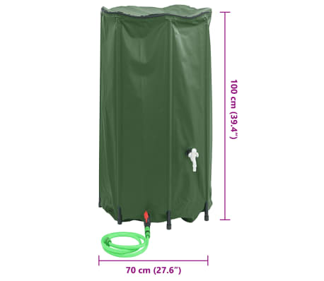 vidaXL Wassertank mit Wasserhahn Faltbar 380 L PVC im vidaXL | vidaXL.ch