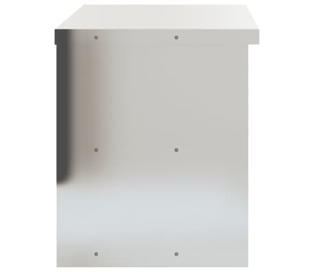 vidaXL Kitchen Wall Cabinet with Shelf Stainless Steel | vidaXL.com.au