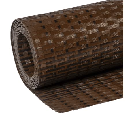 vidaXL Balkonscherm 1000x90 cm poly rattan bruin en zwart kopen ...