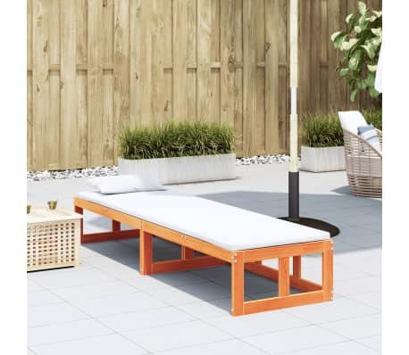 vidaXL Garden Sofa Bench Extendable Wax Brown Solid Wood Pine | vidaXL.ie