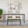 vidaXL Dining Table Panama White 180x90x75 cm Solid Wood Pine | vidaXL.ie
