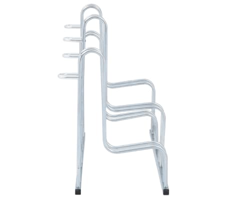 vidaXL cykelstativ til 4 cykler fritstående galvaniseret stål | vidaXL.dk