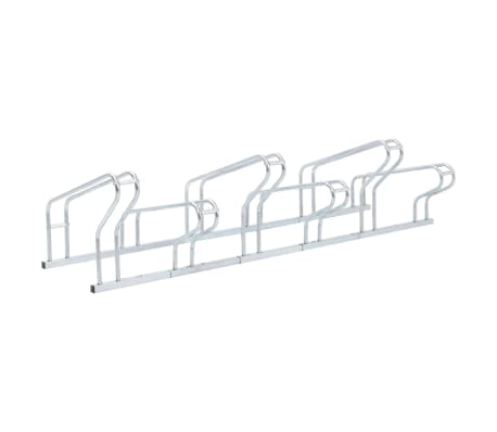 vidaXL cykelstativ til 6 cykler fritstående galvaniseret stål | vidaXL.dk