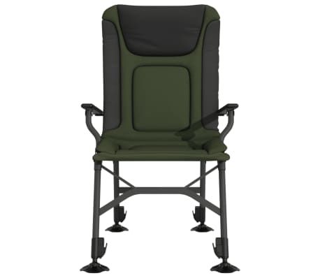 vidaXL Angelstuhl mit Armlehnen Klappbar Grün | vidaXL.de