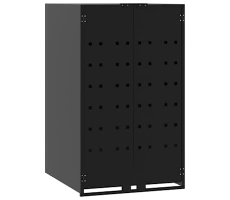 vidaXL Containerberging voor 4 containers 276x79x117 cm staal zwart ...