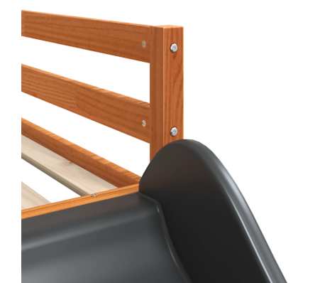 vidaXL køjeseng med rutsjebane og stige 80x200 cm massivt fyrretræ ...