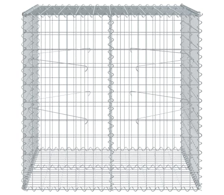 vidaXL Συρματοκιβώτιο με Κάλυμμα 100x100x100εκ από Γαλβανισμένο Χάλυβα ...