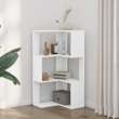 vidaXL Corner Bookcase 3-Tier Sonoma Oak 50x50x102 cm Engineered Wood ...