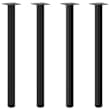 vidaXL Console Table Legs 4 pcs Black 72-74 cm Steel | vidaXL.com.au