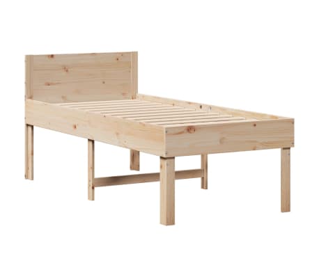 vidaXL Sängram utan madrass 90x190 cm massiv furu | vidaXL.se