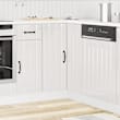 vidaXL Kitchen Base Cabinet Lucca White Engineered Wood | vidaXL.com.au