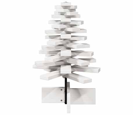 vidaXL Julgran trä vit 60 cm massiv furu | vidaXL.se