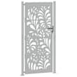 vidaXL Trädgårdsgrind svart 105x106 cm stål spåra design | vidaXL.se