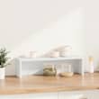 vidaXL Kitchen Rack Stackable White 60x15x16 cm Engineered Wood ...