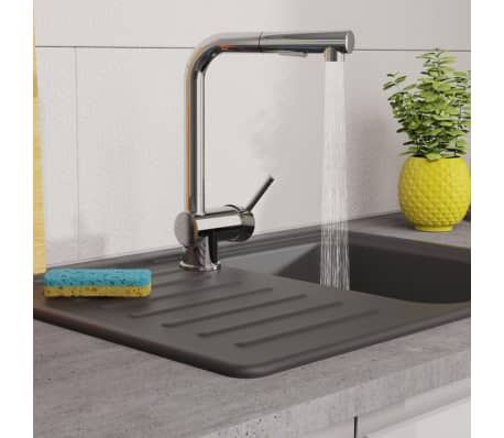 EISL Kitchen Mixer Tap with Pull-out Spray COOL Chrome | vidaXL.ie