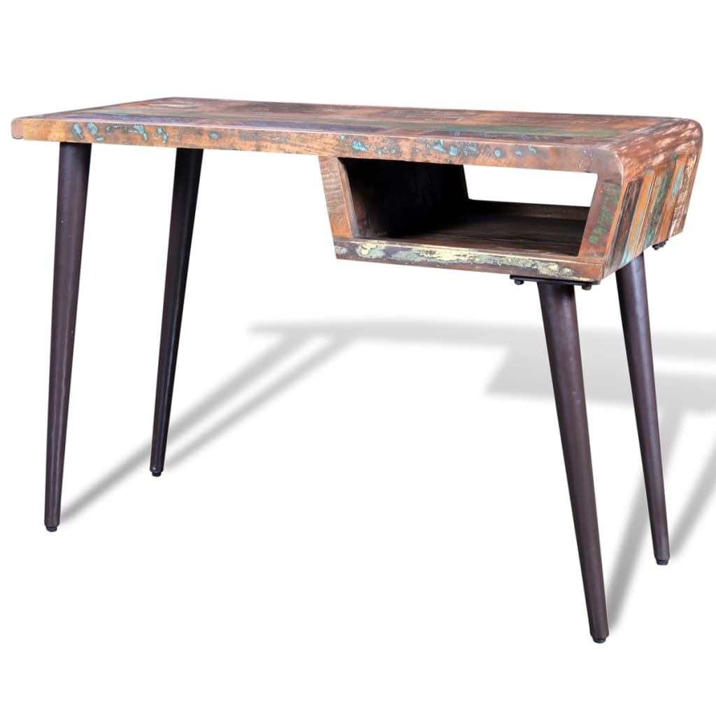 Bureau van gerecycled hout met ijzeren poten online kopen | vidaXL.nl Bureau van gerecycled hout met ijzeren poten online kopen | vidaXL.nl